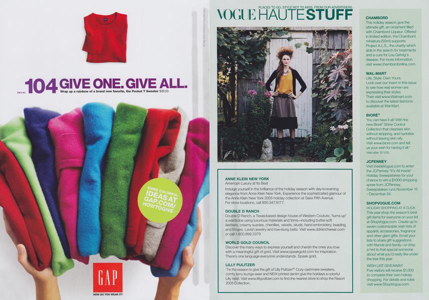 Advertisement | Vogue | DECEMBER 2005