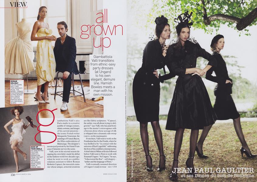 Valli Girls: All Grown Up | Vogue | MARCH 2006
