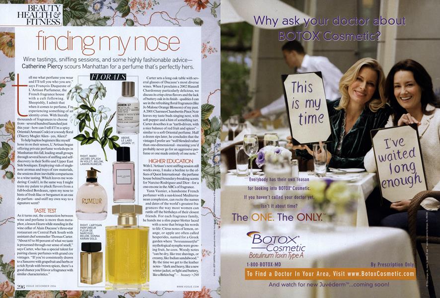Signature-scent Quest: Finding My Nose | Vogue | DECEMBER 2006
