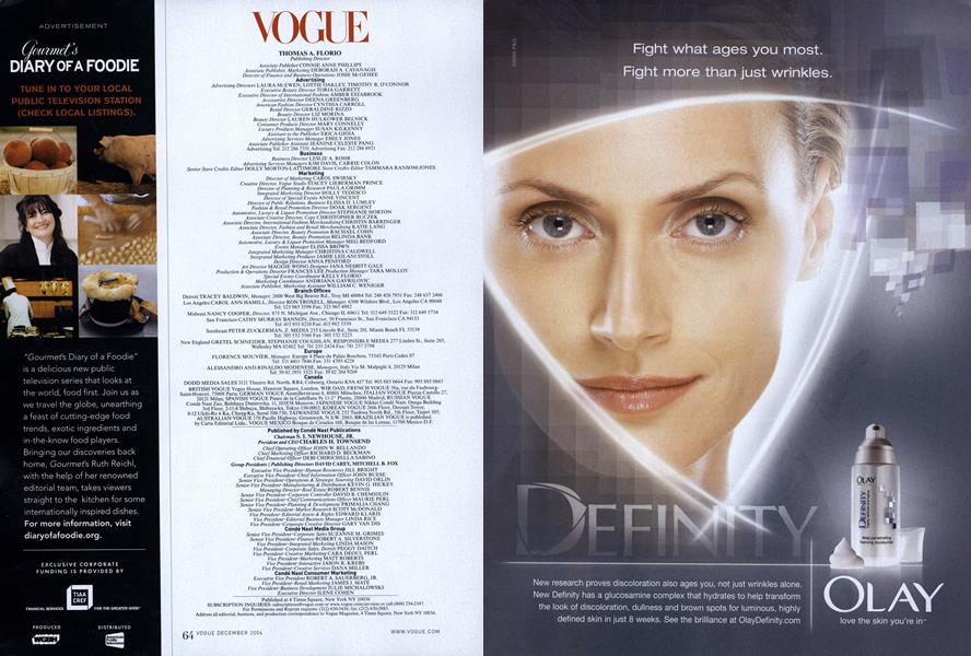 Masthead | Vogue | DECEMBER 2006