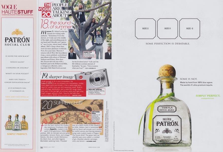 The Vogue 20: The Sound of Summer | Vogue | JULY 2007