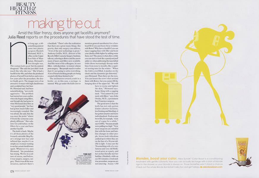 Return of the Knife: Making the Cut | Vogue | AUGUST 2007