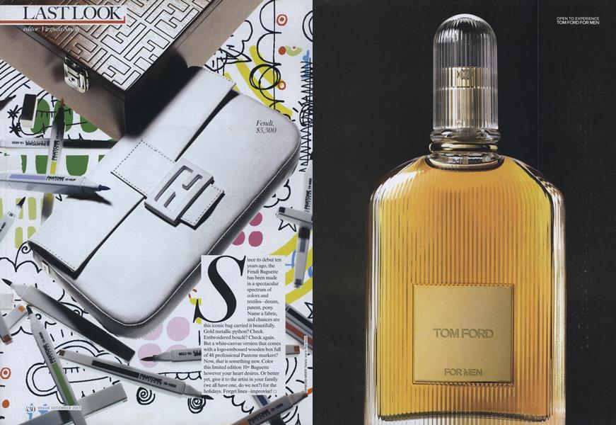 The White-canvas Fendi Baguette with 48 Professional Pantone Markers ...