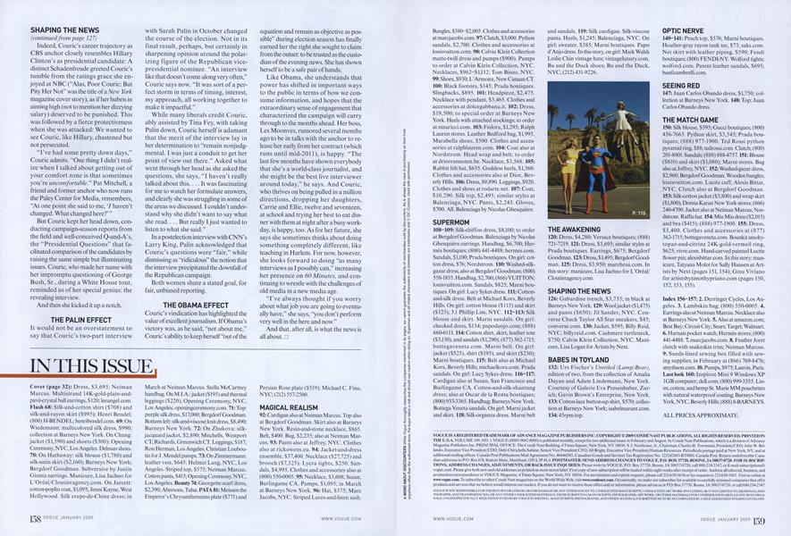 In This Issue | Vogue | JANUARY 2009