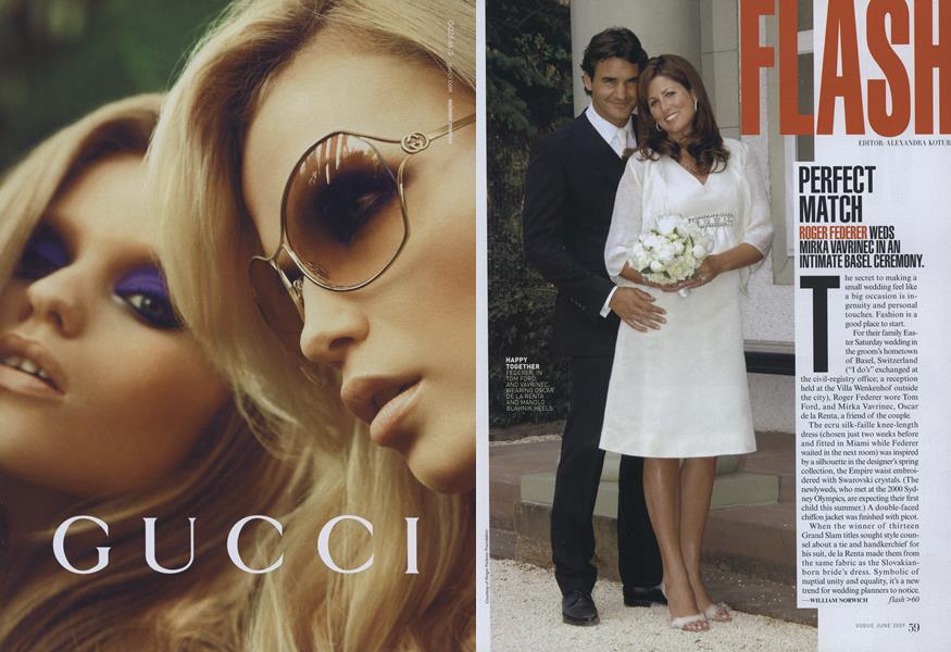 Perfect Match: Roger Federer | Vogue | JUNE 2009