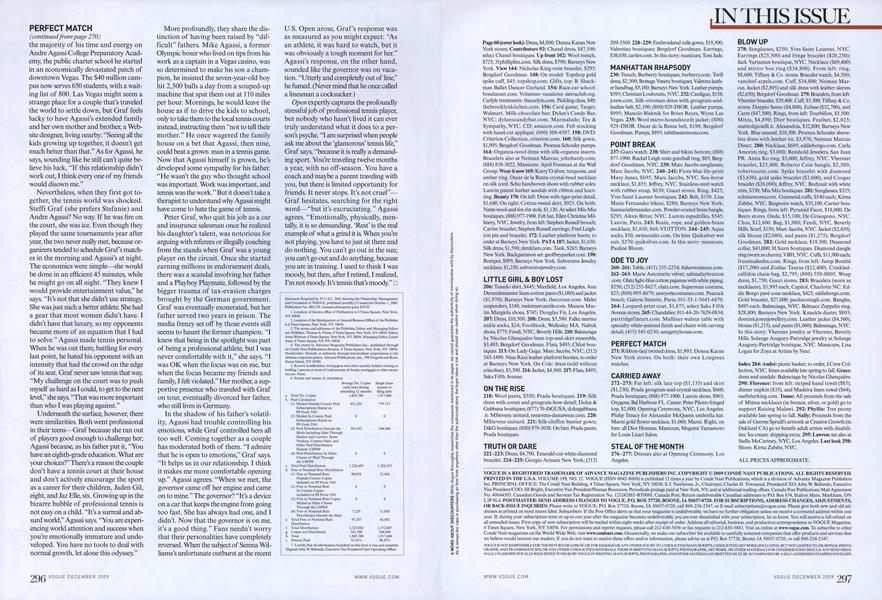 In This Issue | Vogue | DECEMBER 2009