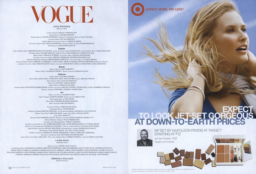 Masthead | Vogue | DECEMBER 2009