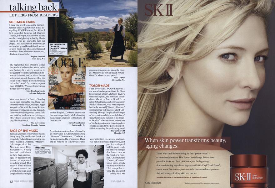 September Issues/Face of the Music... | Vogue | DECEMBER 2009