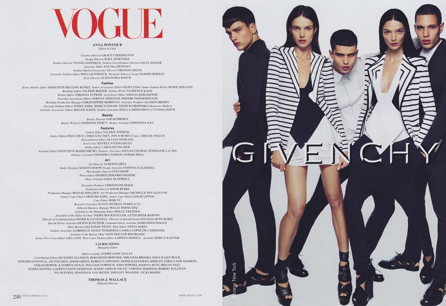 Masthead | Vogue | MARCH 2010