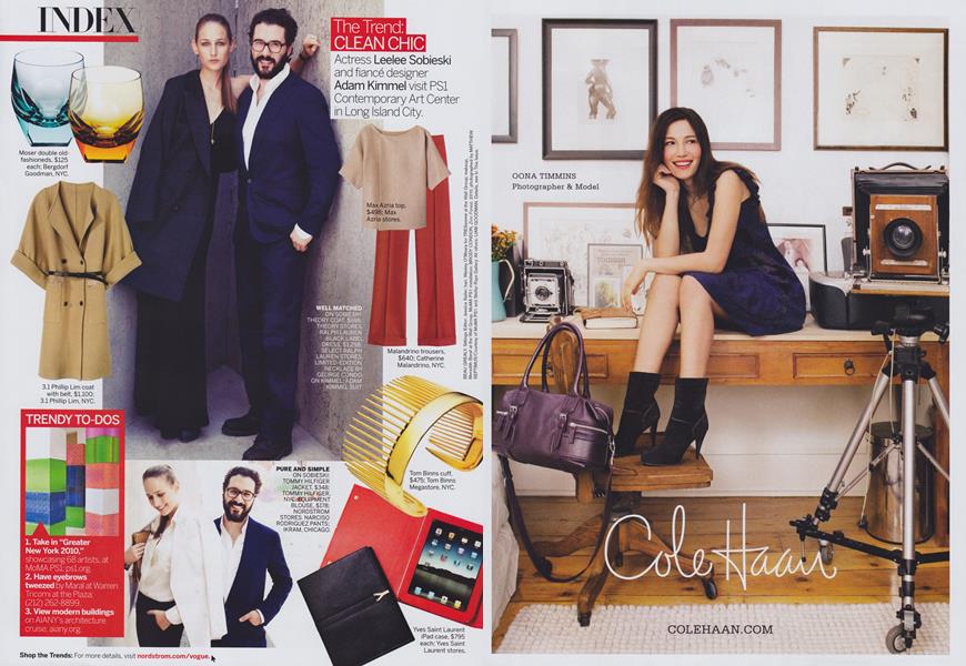 The Trend: Clean Chic | Vogue | SEPTEMBER 2010