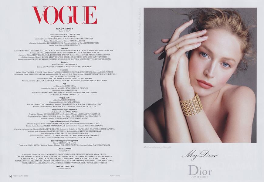 Masthead | Vogue | JUNE 2012