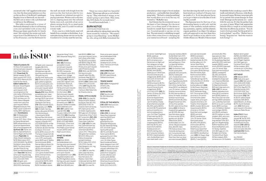 In This Issue | Vogue | NOVEMBER 2015