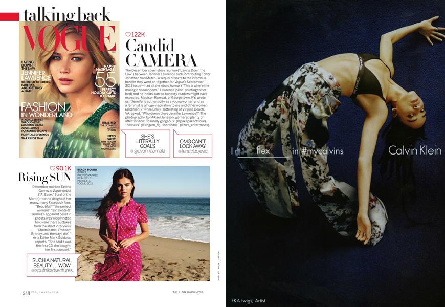 Candid Camera | Vogue | MARCH 2016