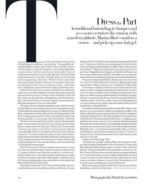 Dress the Part | Vogue | MAY 2016