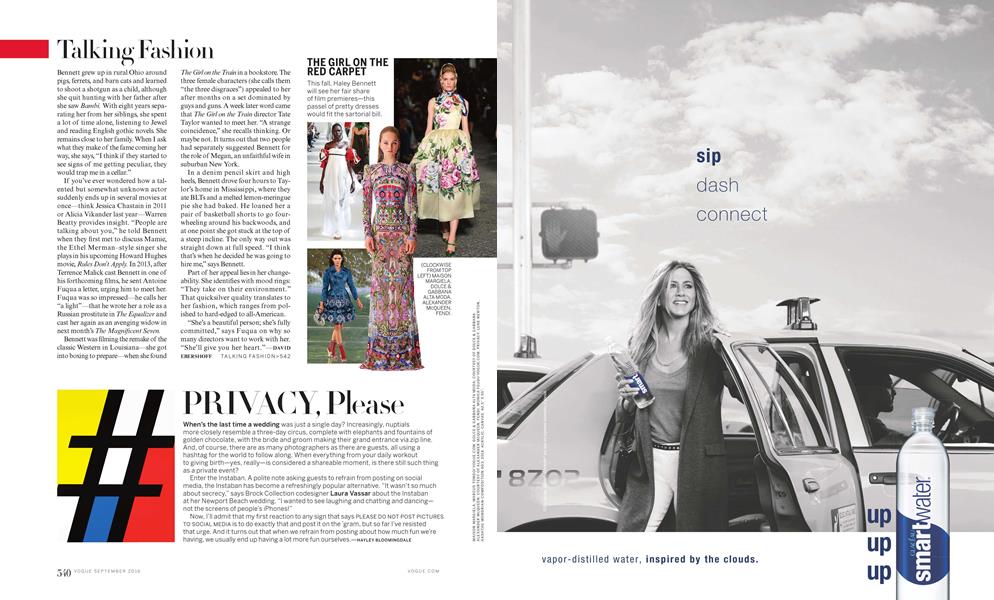 Privacy, Please | Vogue | SEPTEMBER 2016