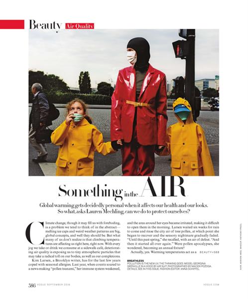Air Quality: Something in the Air | Vogue | SEPTEMBER 2016