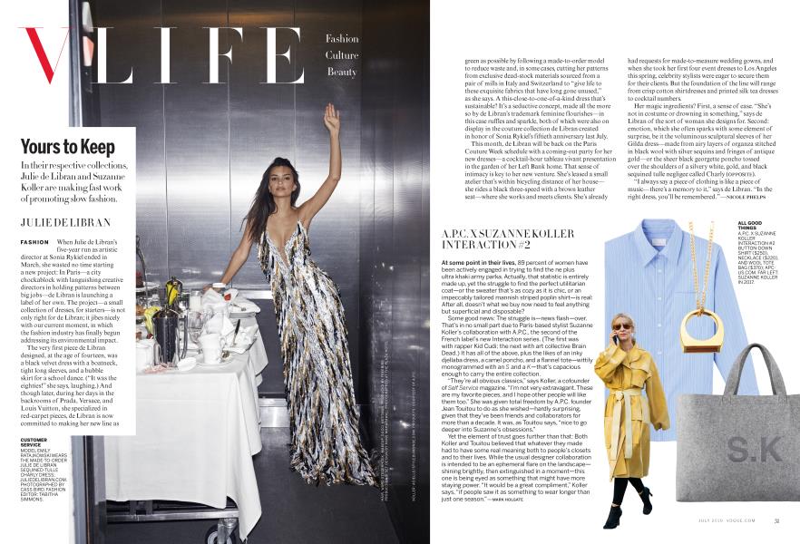 Yours to Keep | Vogue | JULY 2019