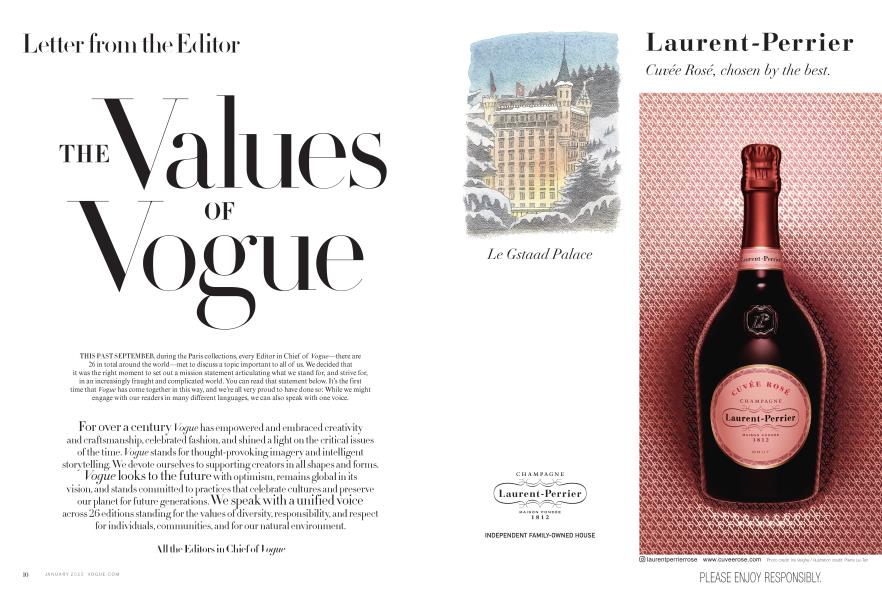 THE Values OF Vogue | Vogue | JANUARY 2020